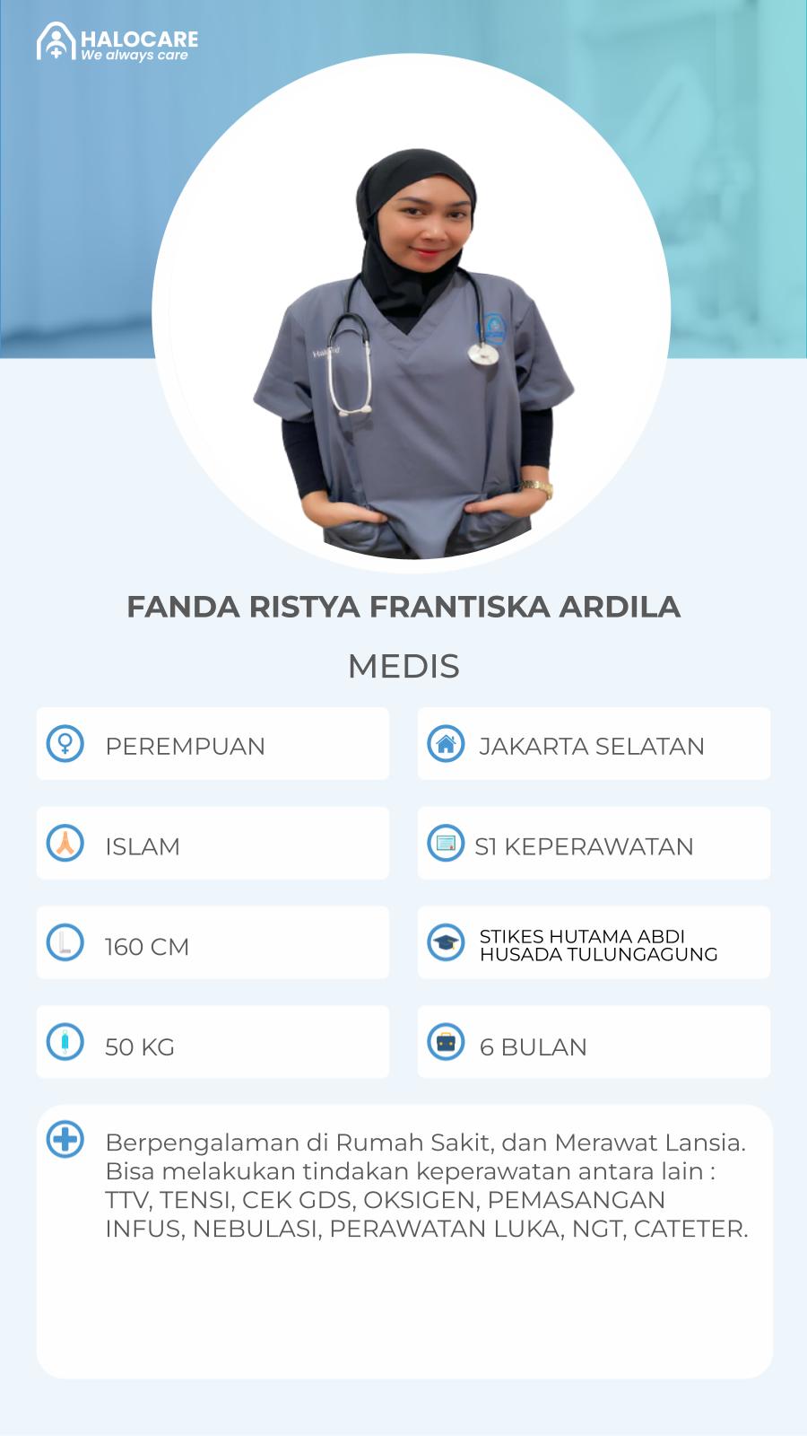 Fanda Ristya Frantiska Ardila - Halocare Indonesia